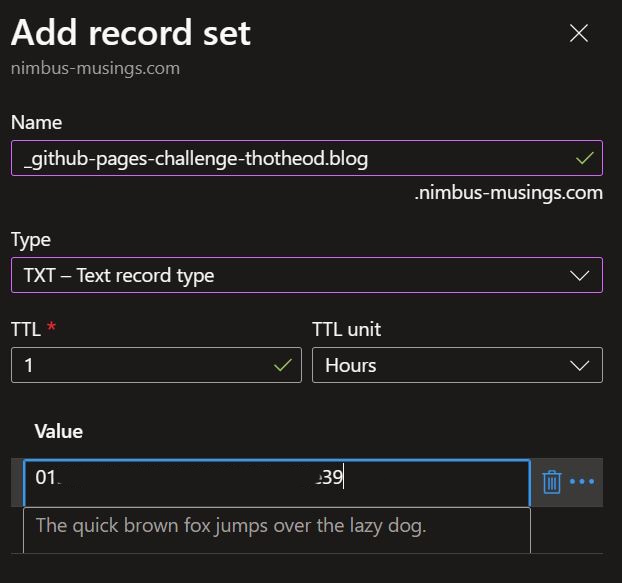 Add your custom domain to your GitHub Pages blog | Nimbus Musings
